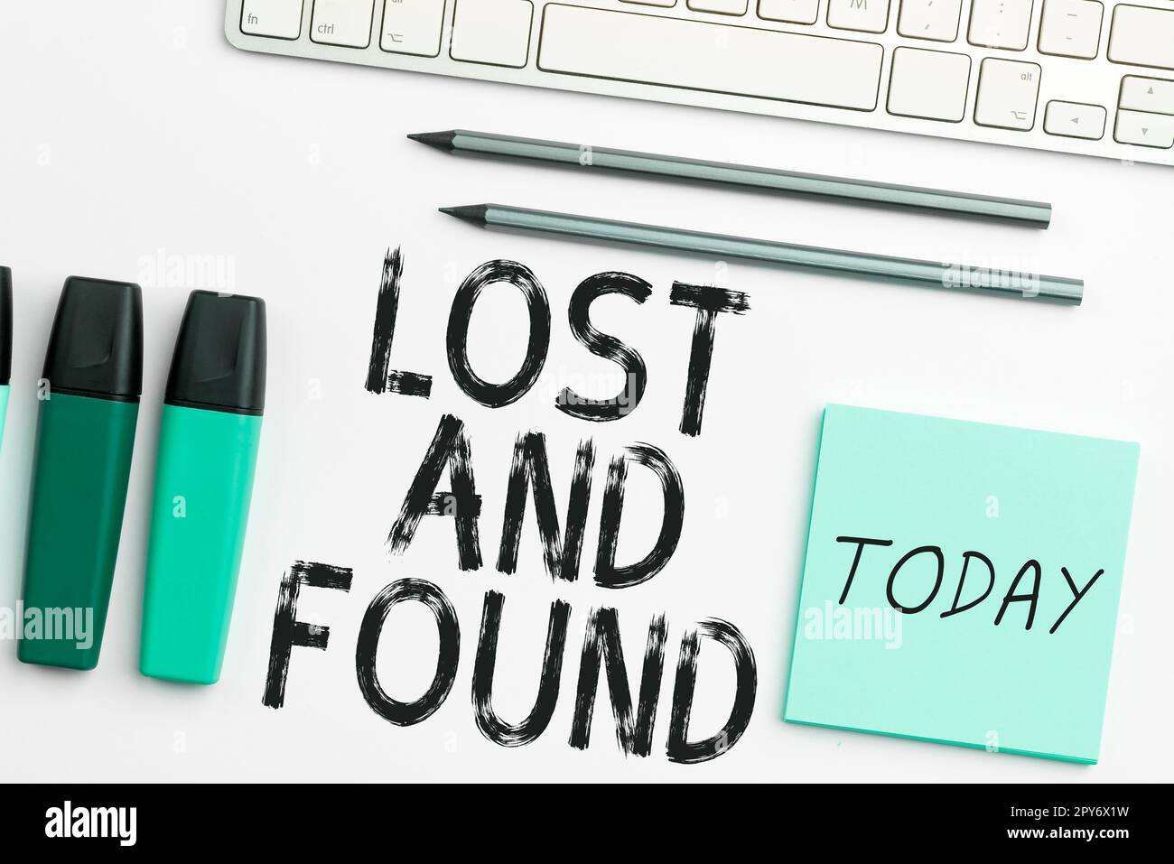 Text sign showing Lost And Found. Business concept Place where you can ... Text sign showing Lost And Found. Business concept Place where you can ...