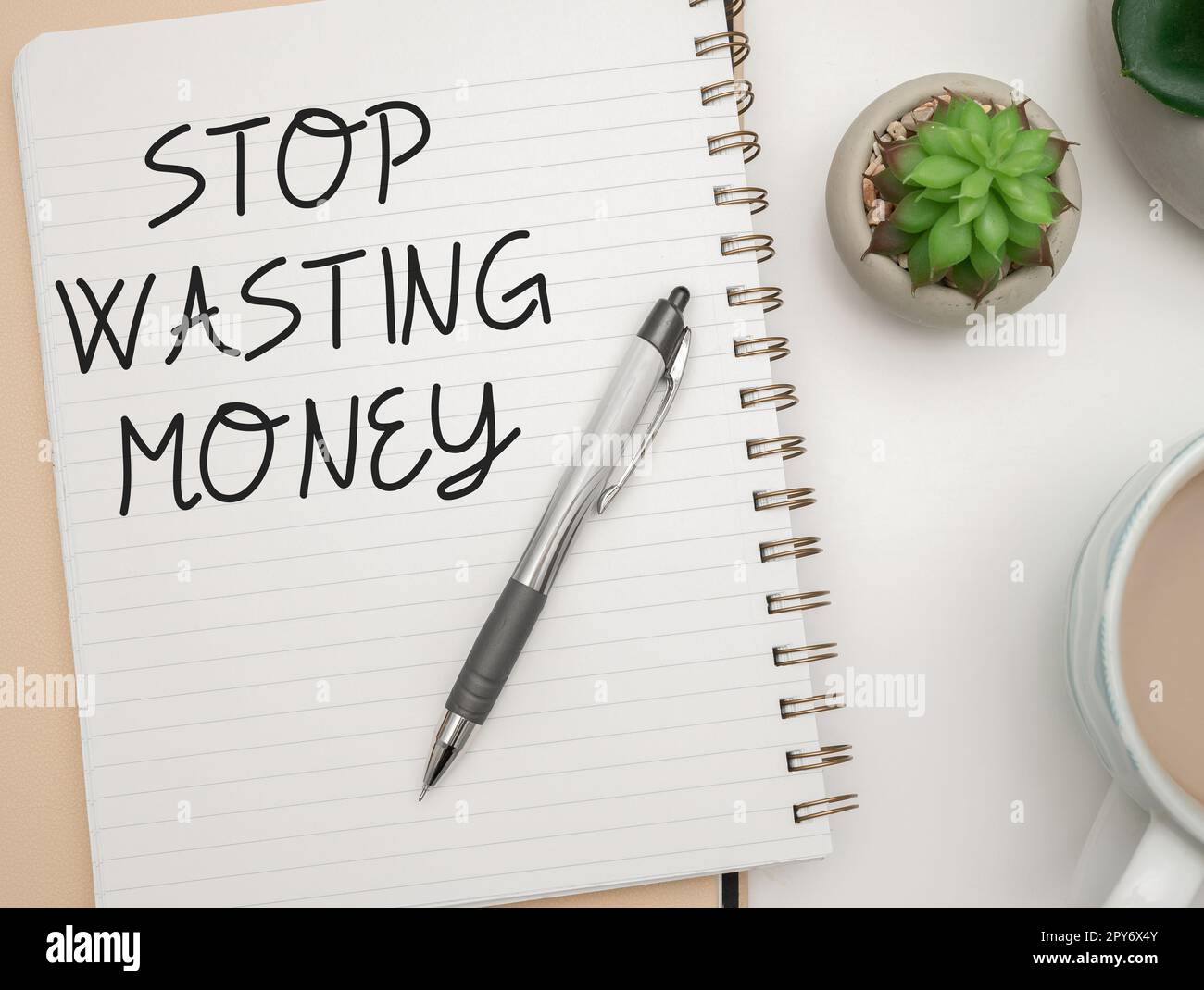 Inspiration showing sign Stop Wasting Money. Business showcase advicing ...