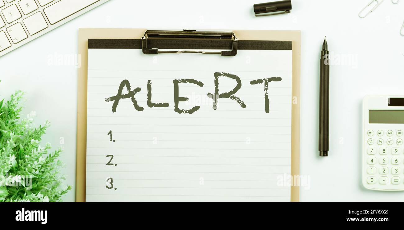 Conceptual display Alert. Business idea An announcement Signal warning ... Conceptual display Alert. Business idea An announcement Signal warning ...