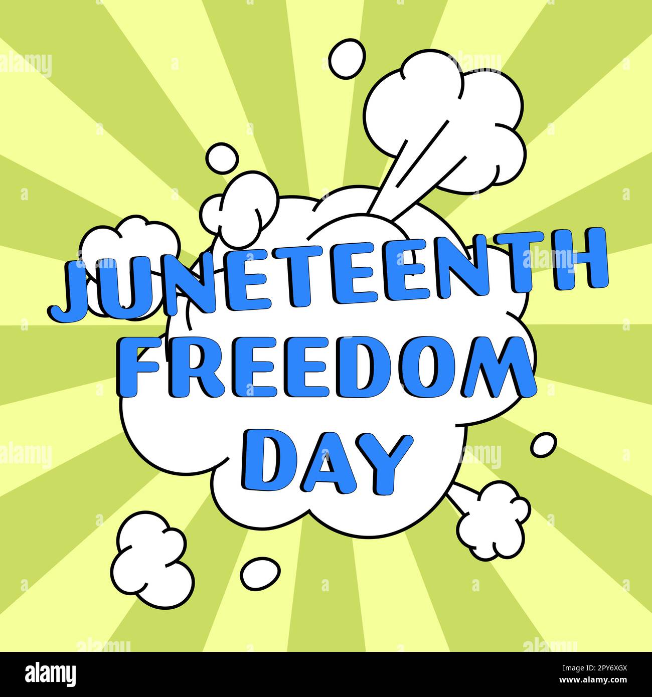 Text showing inspiration Juneteenth Freedom Day. Conceptual photo legal ...