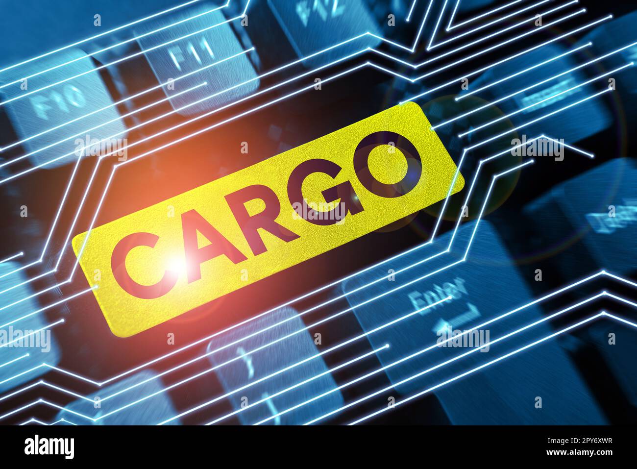 Conceptual caption Cargo. Word Written on The goods Merchandise ...