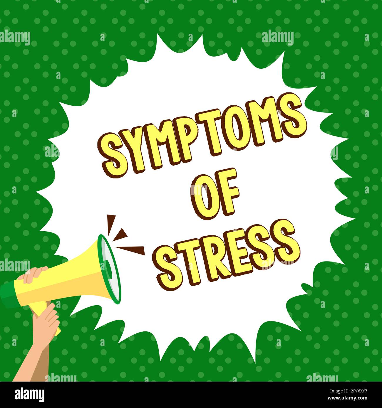 Inspiration showing sign Symptoms Of Stress. Business overview serving ...