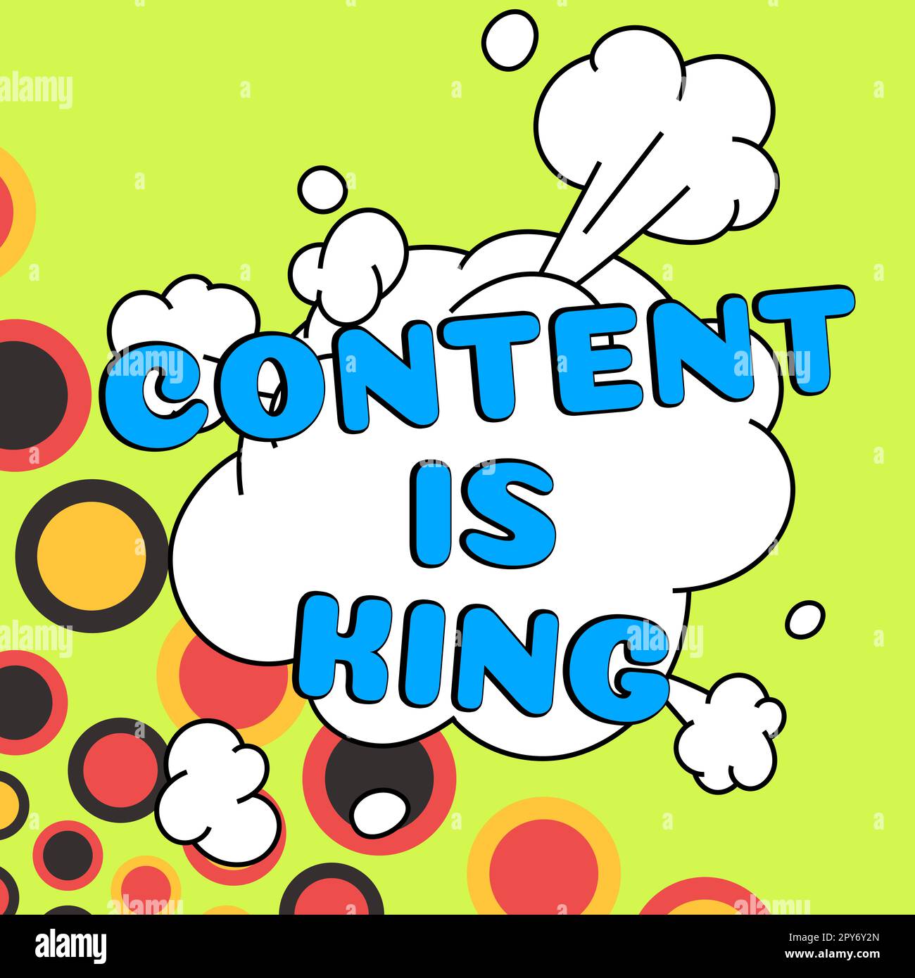 Conceptual caption Content Is King. Word for Content is the heart of ...