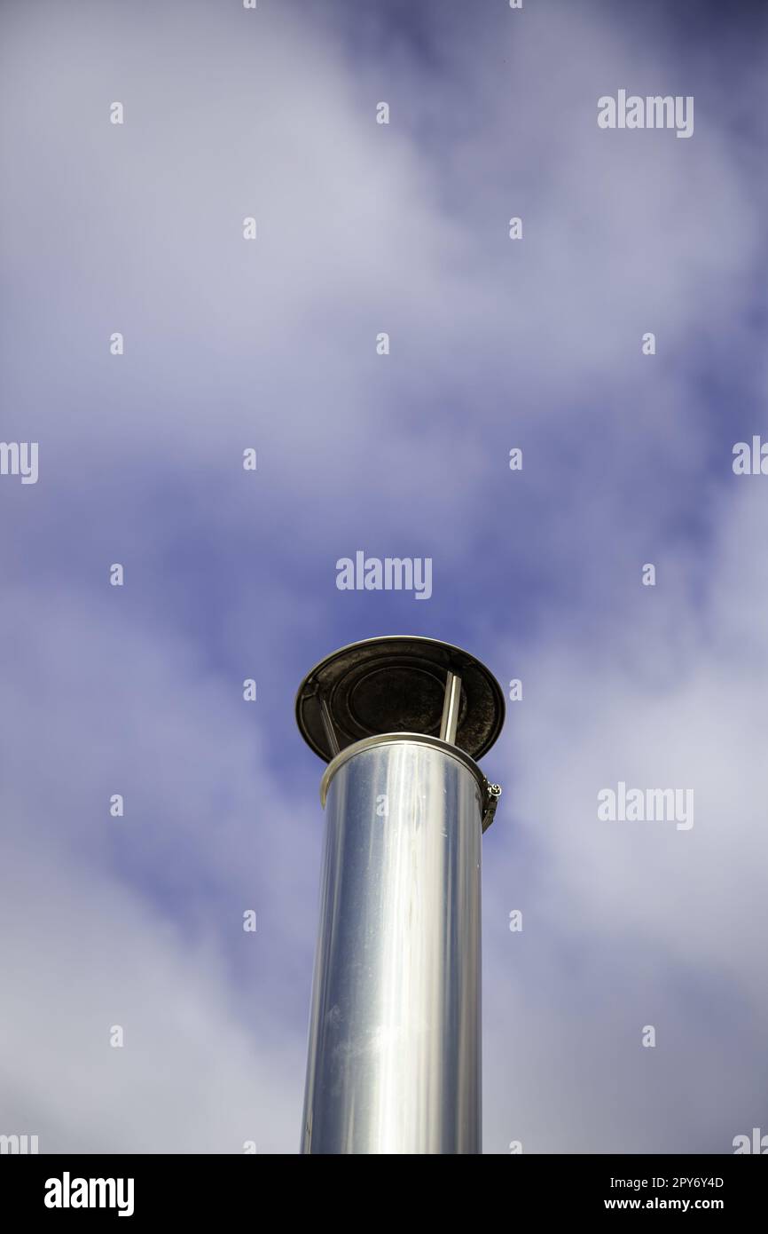 Steel chimney pipe Stock Photo - Alamy
