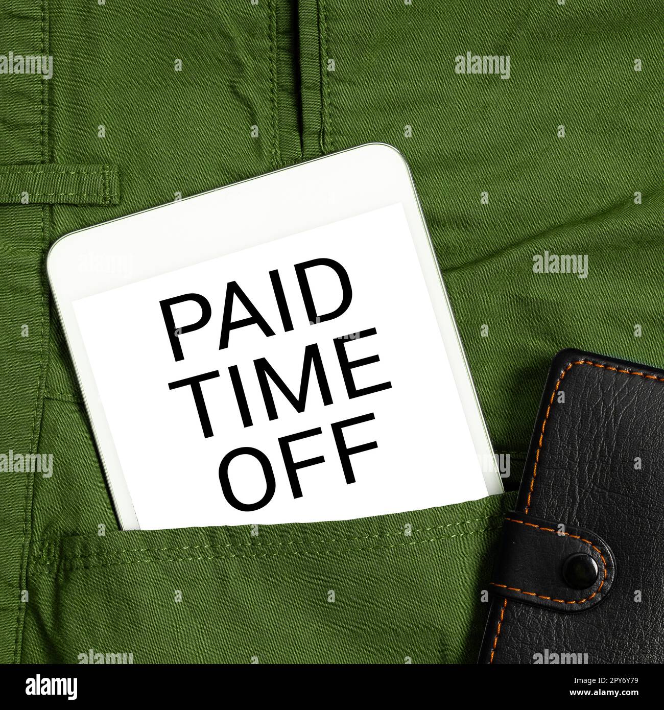 Conceptual caption Paid Time Off. Business approach Receiving payments ...