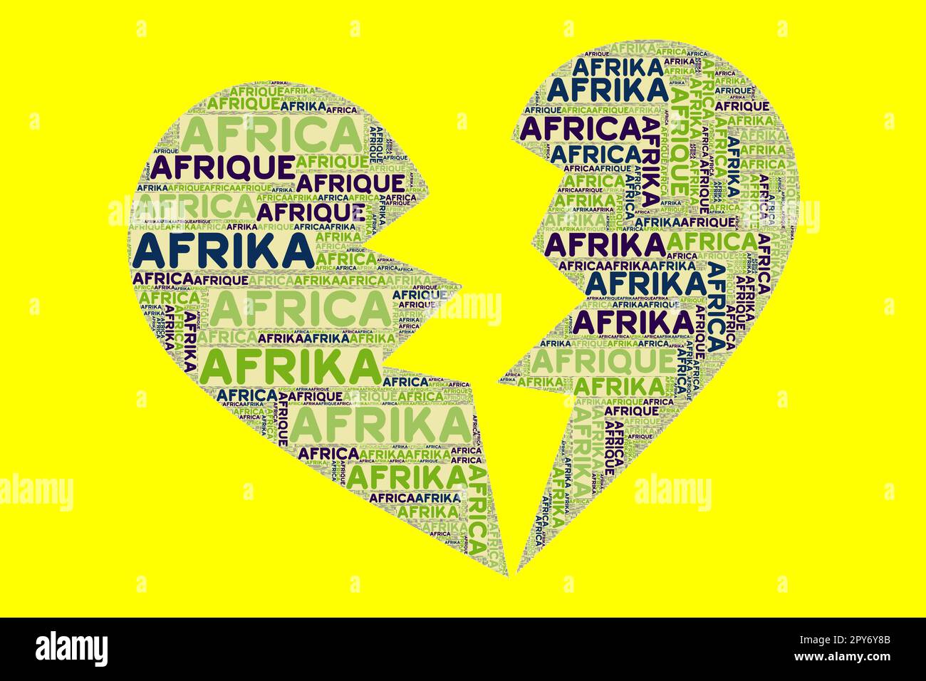The Words 'Afrika, Africa, Afrique, ' as Word Art, Word Cloud, Tag ...