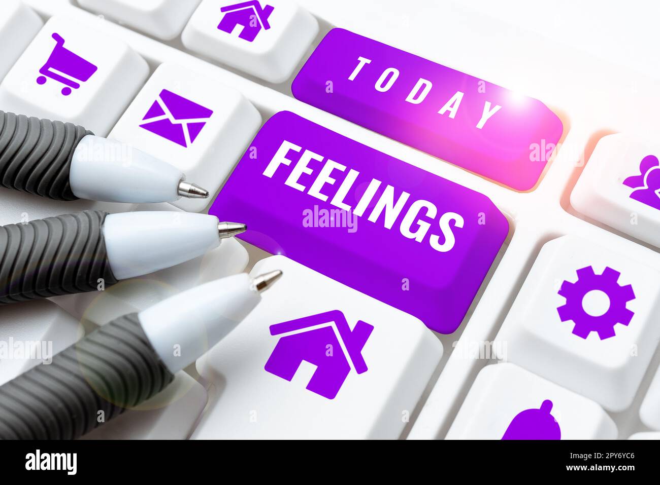 Sign displaying Feelings. Business showcase causing happy positive ...