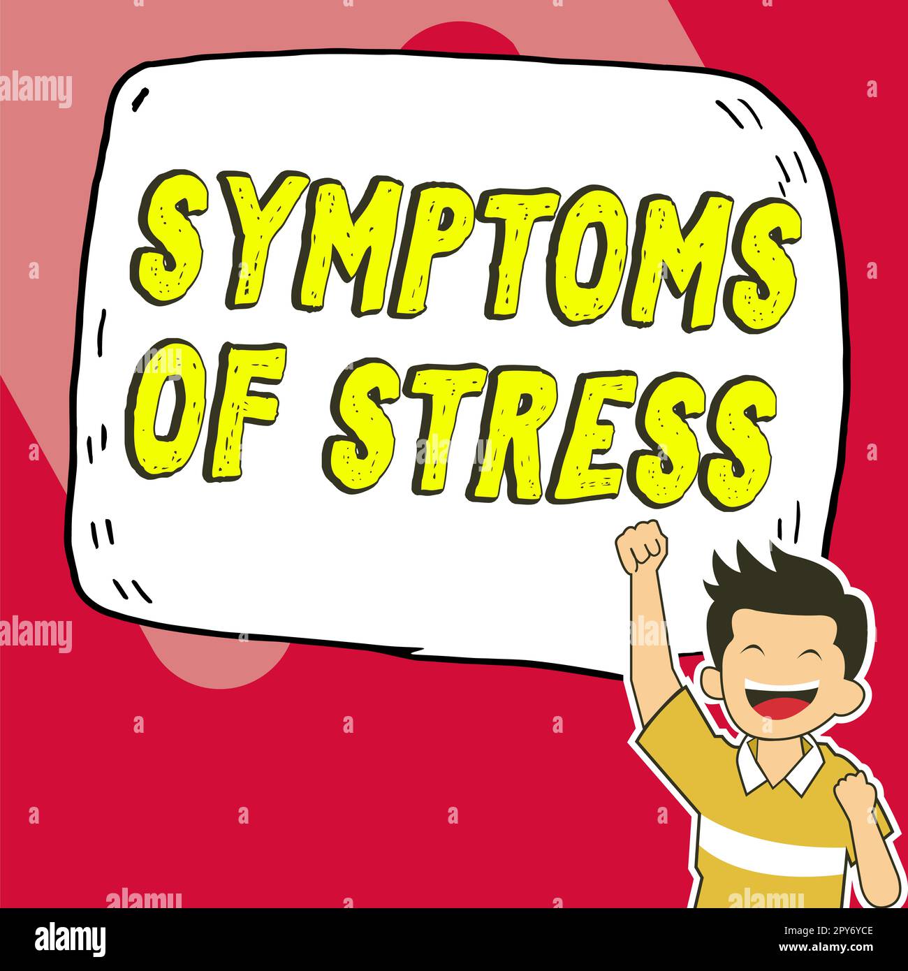 Hand writing sign Symptoms Of Stress. Business concept serving as ...