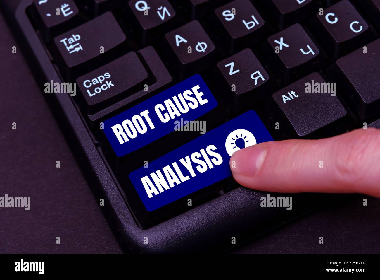 Text sign showing Root Cause Analysis. Word Written on Method of Problem Solving Identify Fault ...