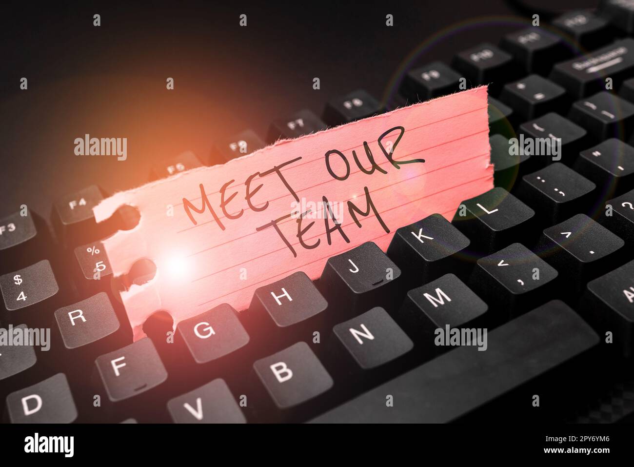 Conceptual display Meet Our Team. Concept meaning introducing another ...