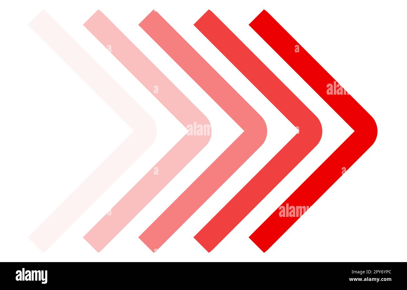 Red arrow color transition hi-res stock photography and images - Alamy