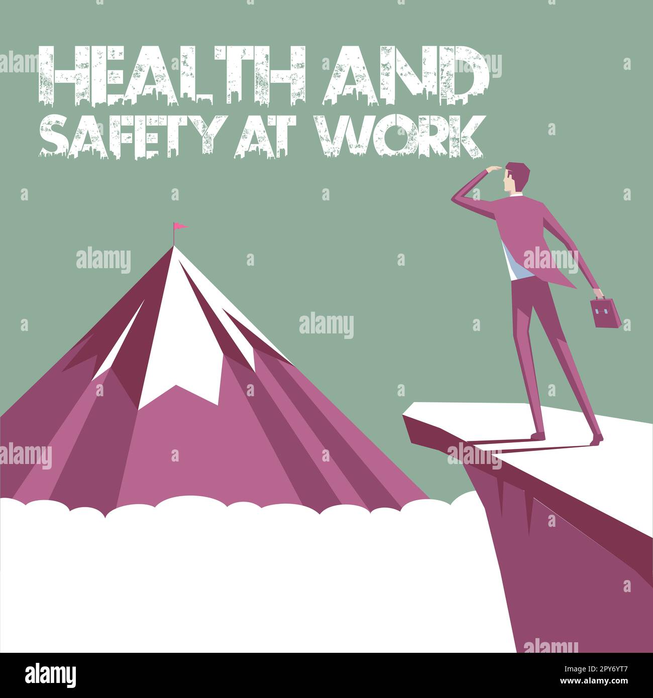 Hand writing sign Health And Safety At Work. Concept meaning Secure ...