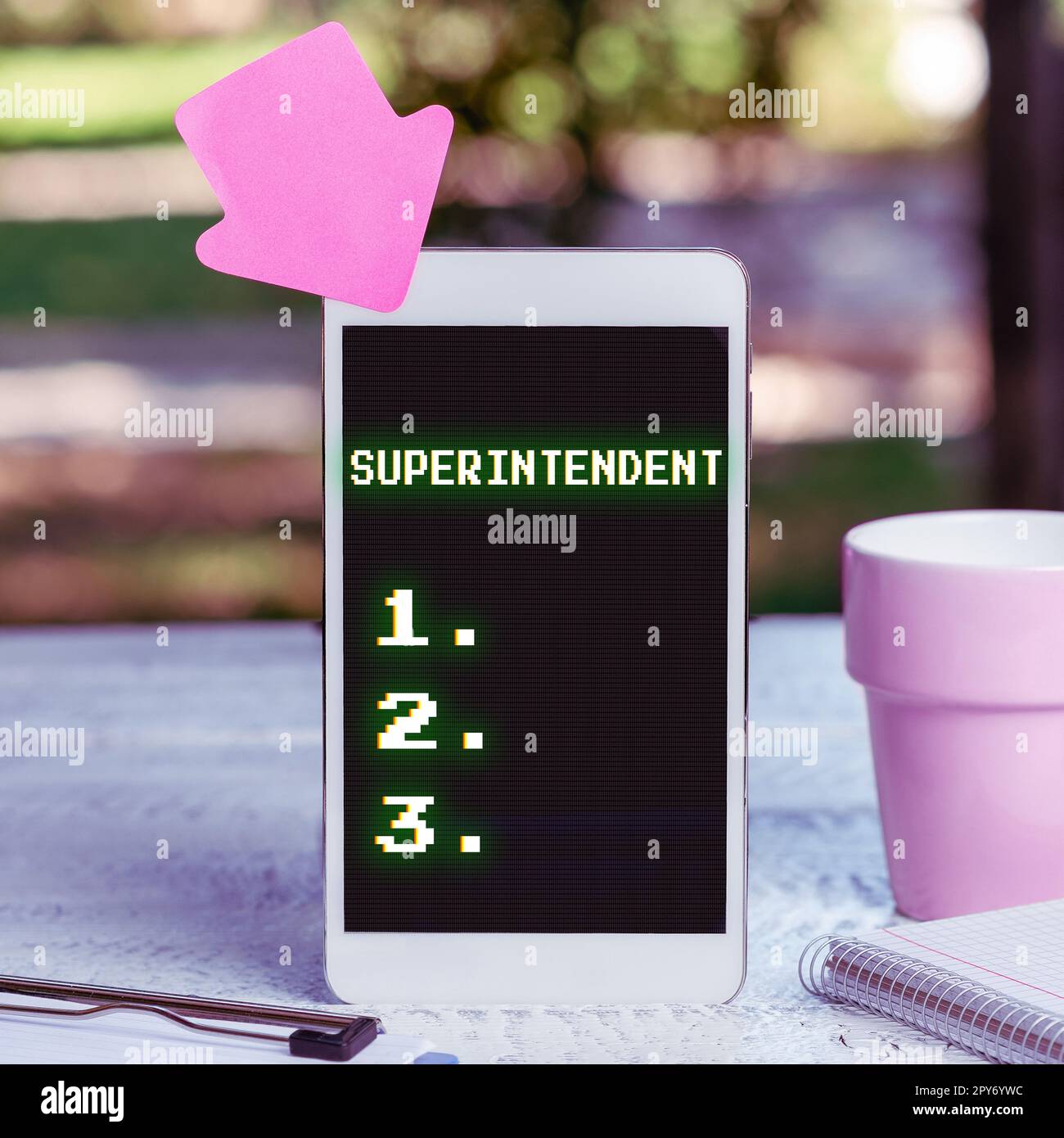 Inspiration showing sign Superintendent. Business approach a person who ...