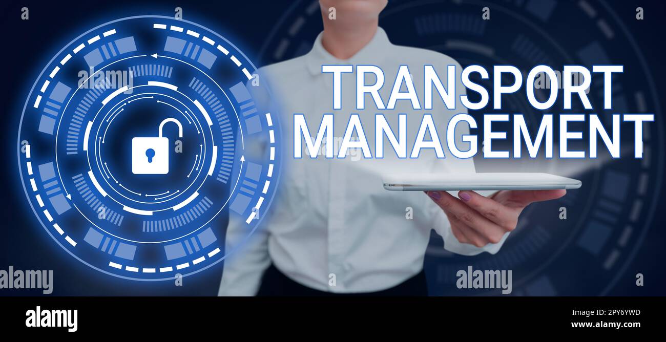 Text sign showing Transport Management. Internet Concept managing ...