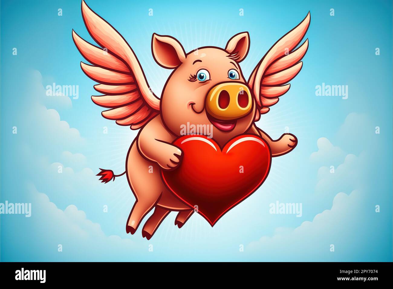 Flying pig red hi-res stock photography and images - Alamy