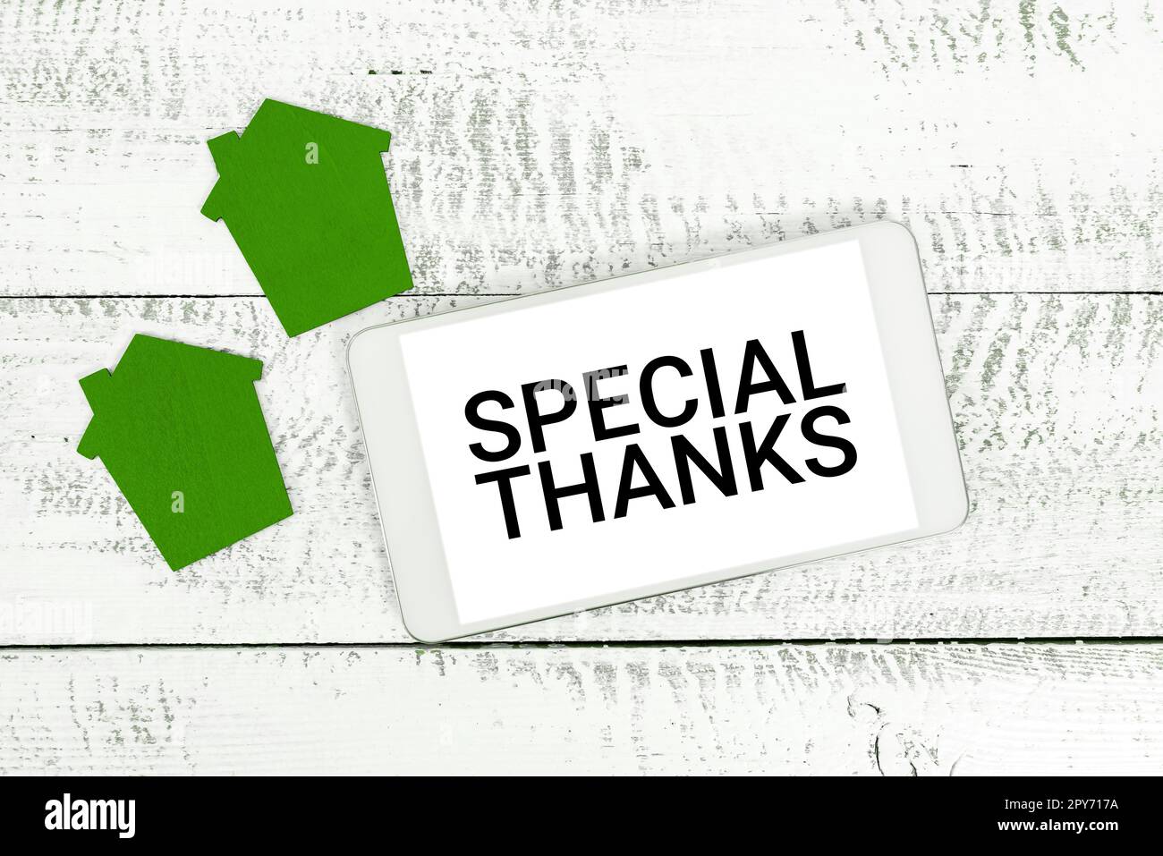 Text sign showing Special Thanks. Internet Concept expression of ...