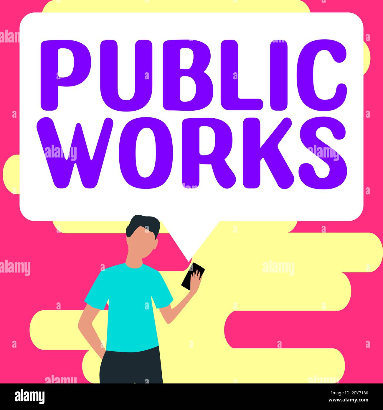Writing displaying text Public Works. Internet Concept Describes the ...