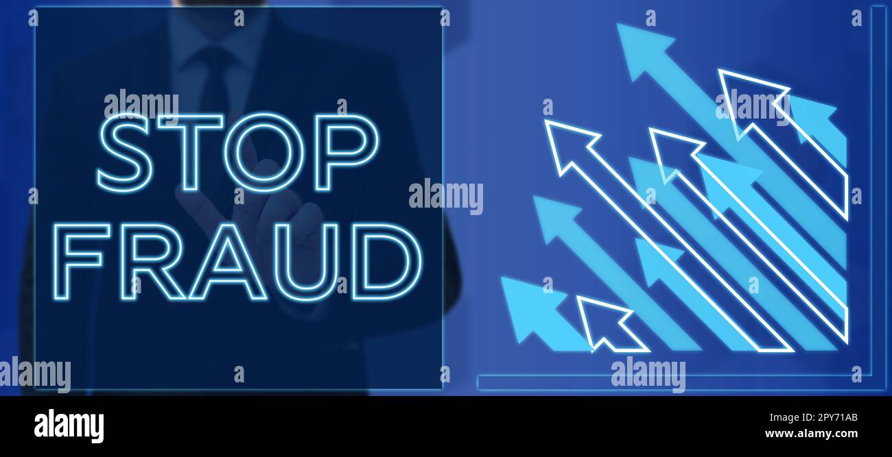 Inspiration showing sign Stop Fraud. Internet Concept campaign advices ...