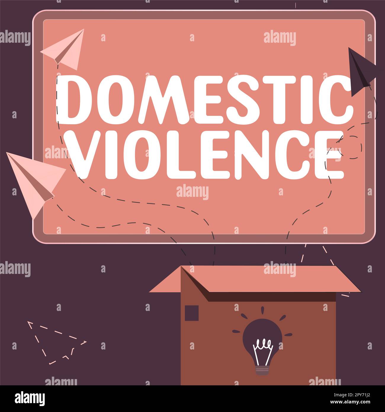 Text showing inspiration Domestic Violence. Business approach violent ...