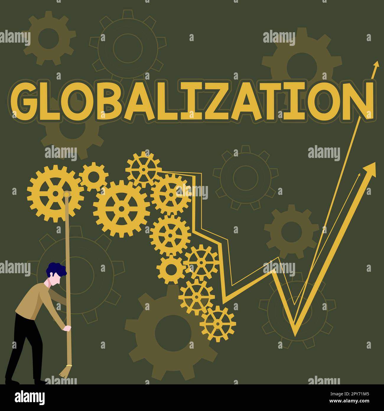 Sign displaying Globalization. Word for development of an increasingly ...