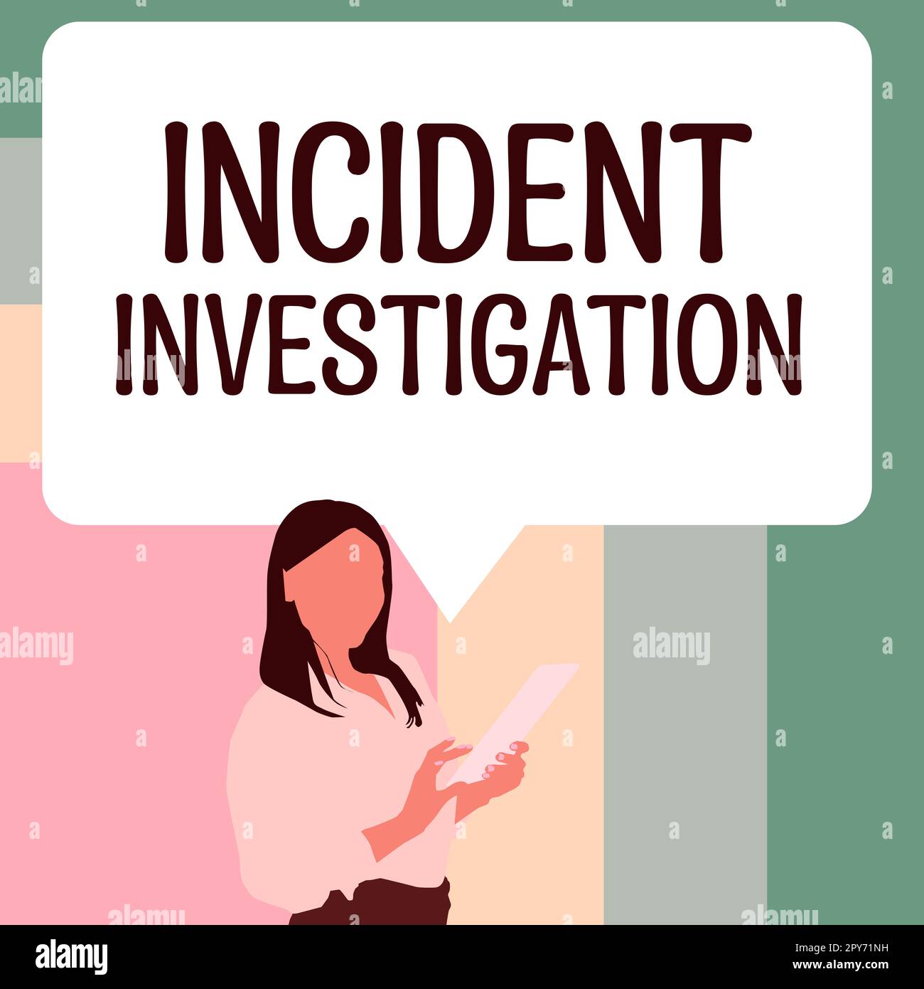 Conceptual caption Incident Investigation. Business showcase ...