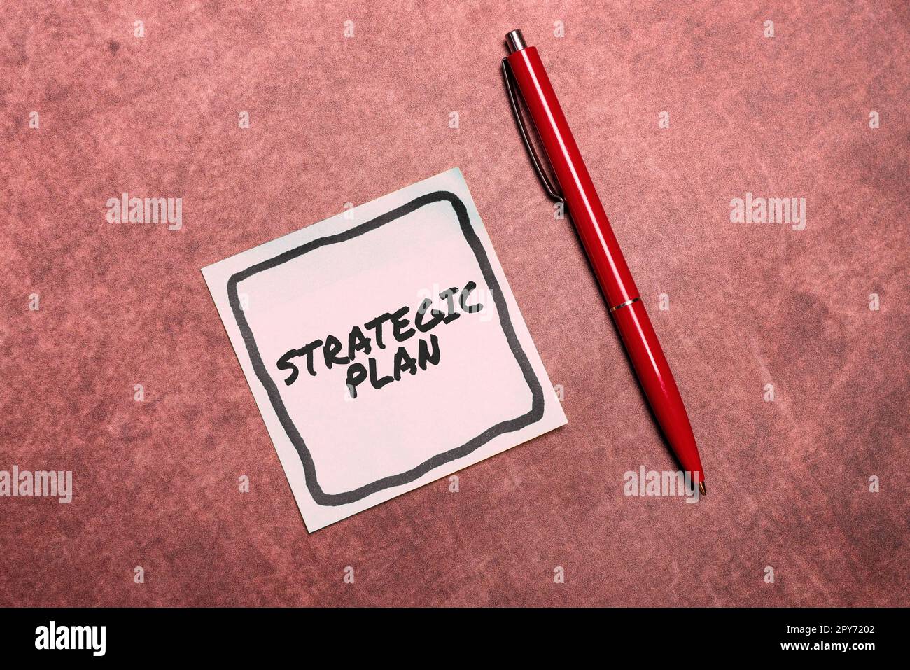 Text sign showing Strategic Plan. Business showcase A process of ...