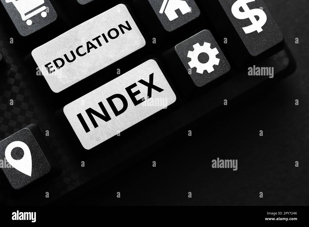 Handwriting text Education Index. Concept meaning aiming to meet learning needs of all children ...