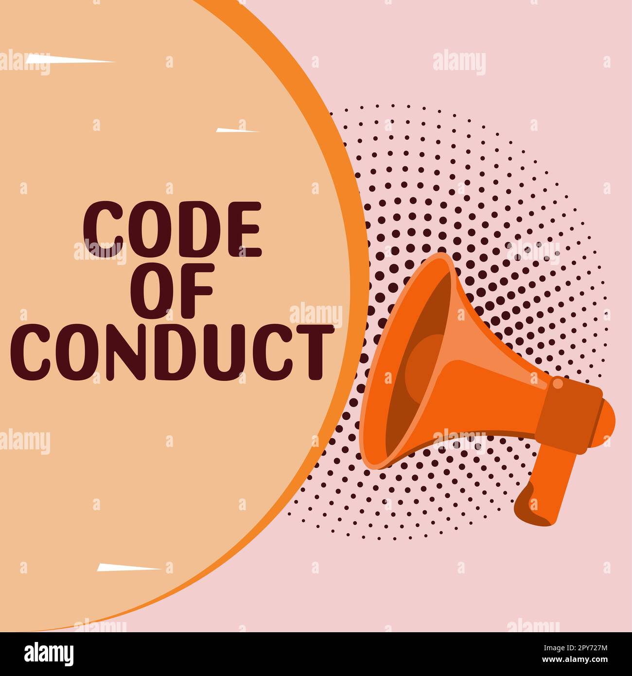 Inspiration showing sign Code Of Conduct. Concept meaning Ethics rules ...