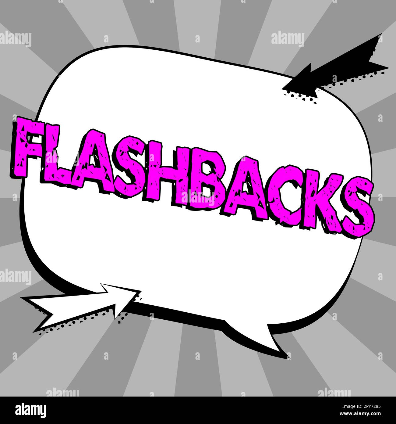 Handwriting text Flashbacks. Business idea interruption of ...