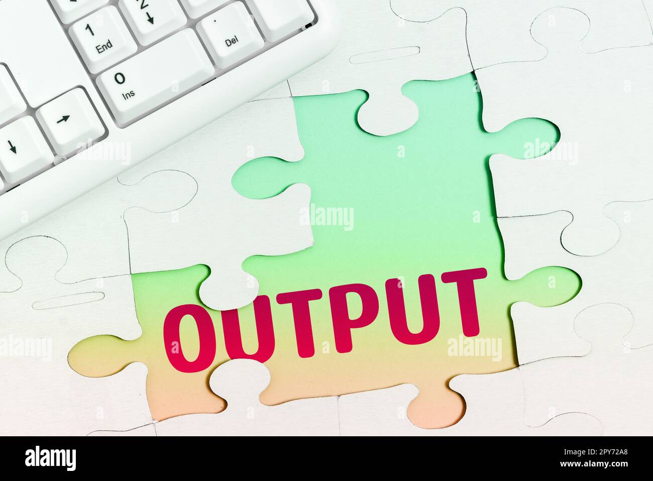 Text showing inspiration Output. Word for the final result of something ...