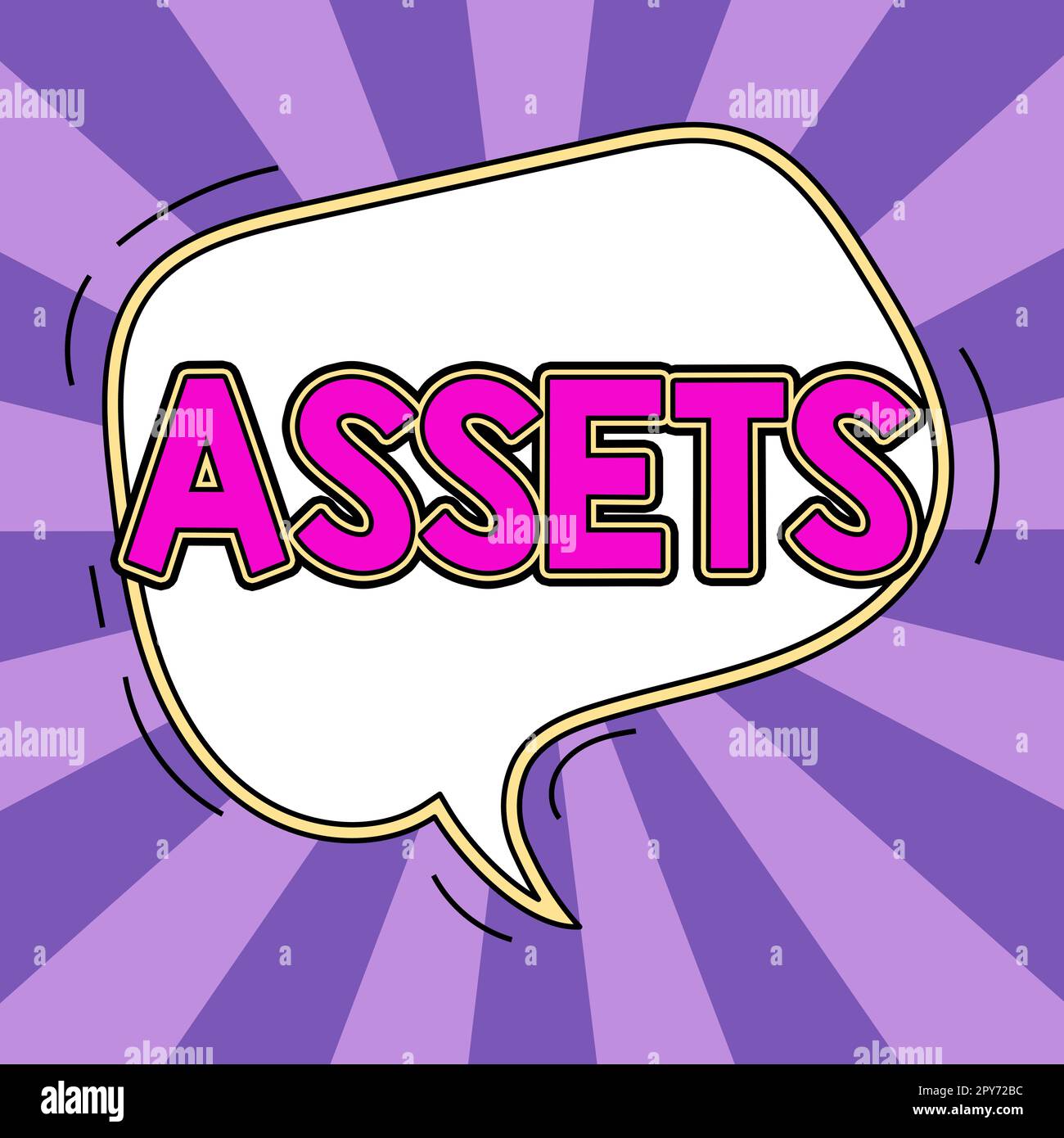 Text showing inspiration Assets. Business concept item of property ...