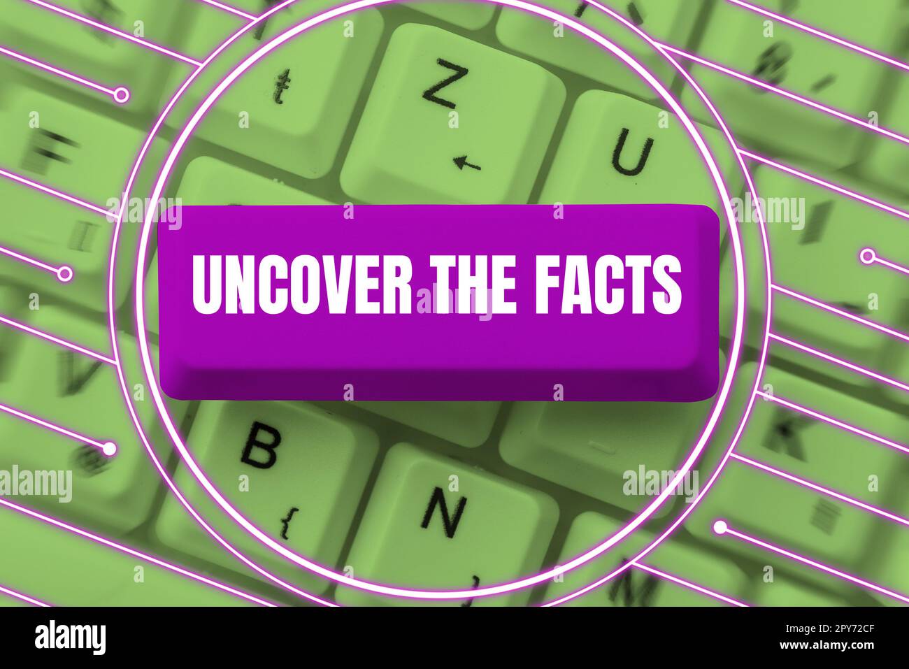 Conceptual caption Uncover The Facts. Internet Concept Find the truth ...