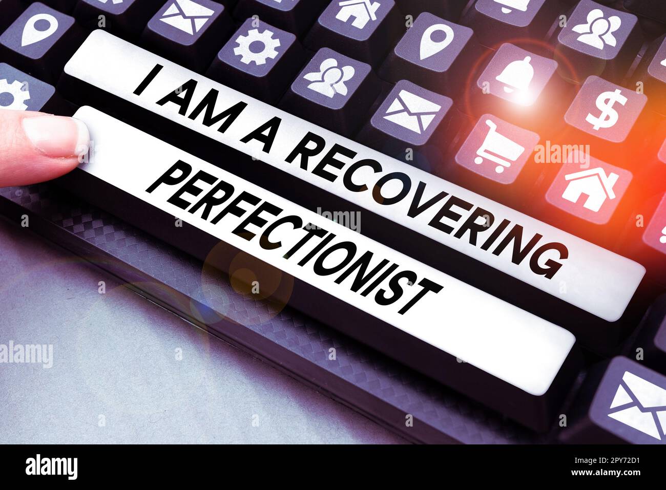 Text caption presenting I Am A Recovering Perfectionist. Word for ... Text caption presenting I Am A Recovering Perfectionist. Word for ...