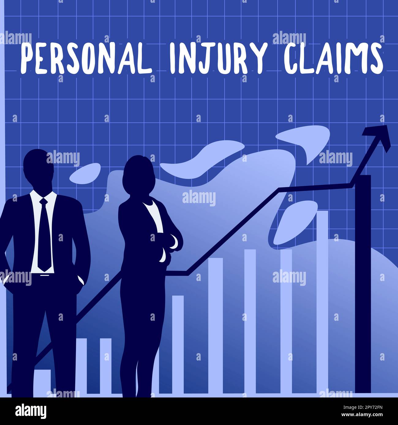 Sign displaying Personal Injury Claims. Concept meaning being hurt or ...