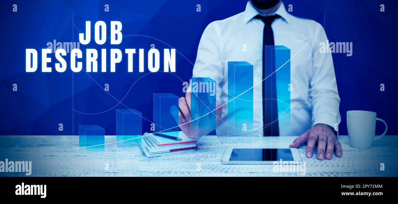 Inspiration showing sign Job Description. Concept meaning A document ...