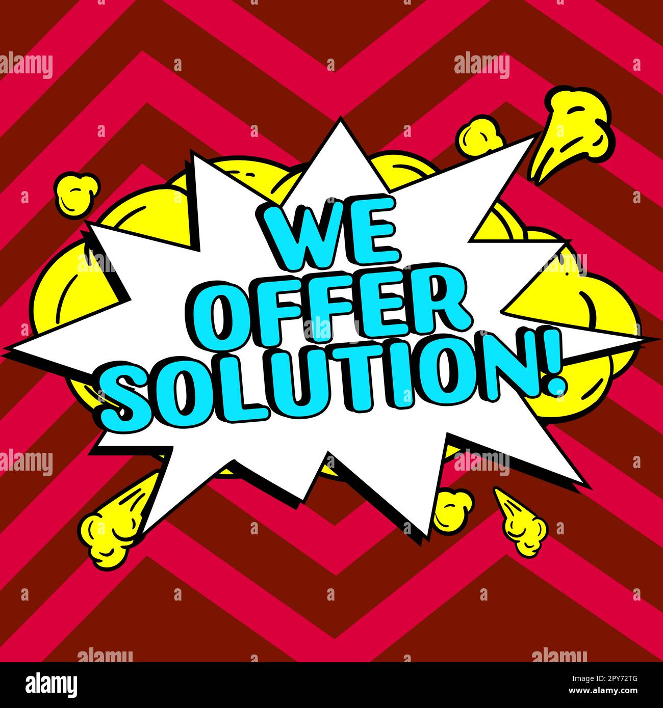 Inspiration showing sign We Offer Solution. Concept meaning give means ...