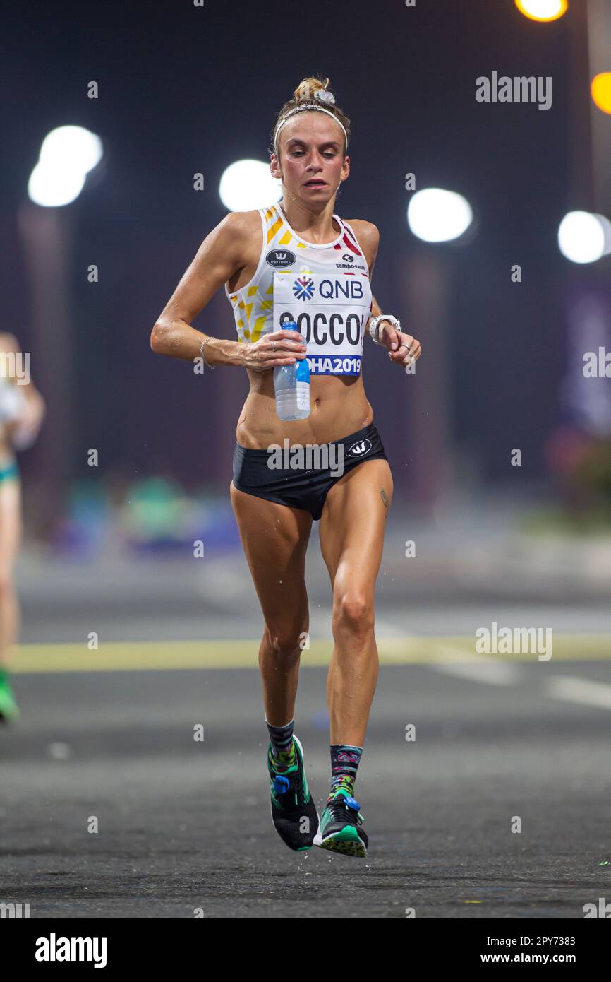 Manuela Soccol participating in the Doha 2019 World Athletics ...