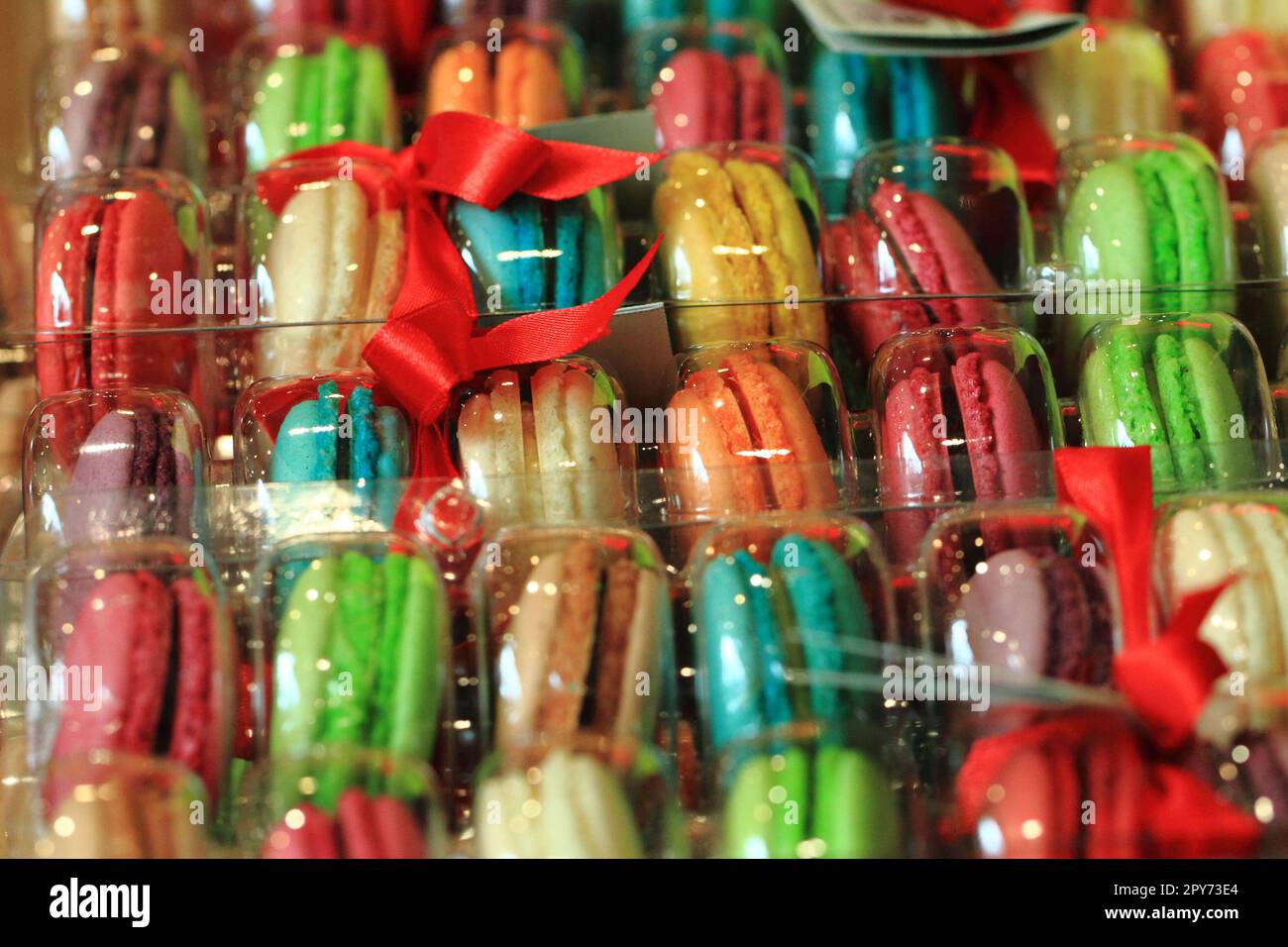 color macaroon as very nice sweet food background Stock Photo - Alamy