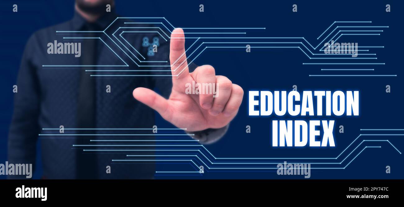 Handwriting text Education Index. Conceptual photo aiming to meet ...