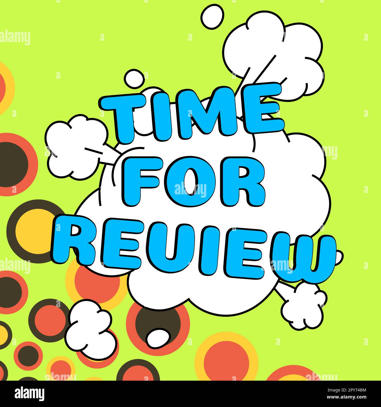 Handwriting text Time For Review. Concept meaning Evaluation Feedback ...