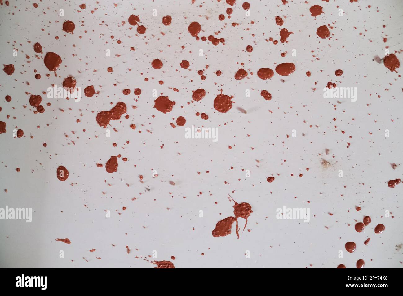 Detailed and colorful close up at paint on concrete wall textures in ...