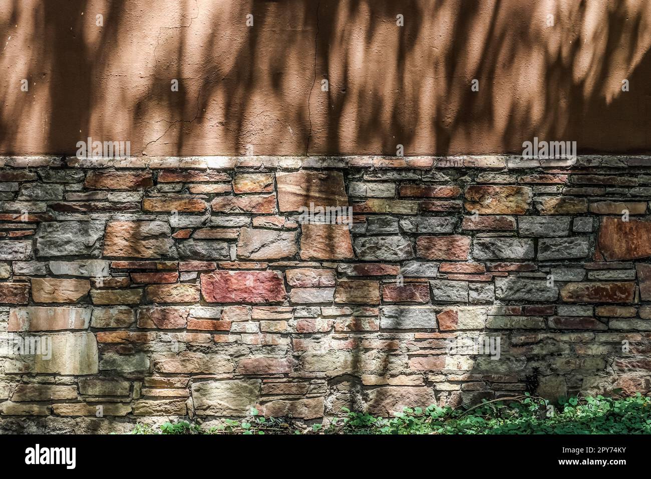 Old brick wall. Texture of old weathered brick wall panoramic ...