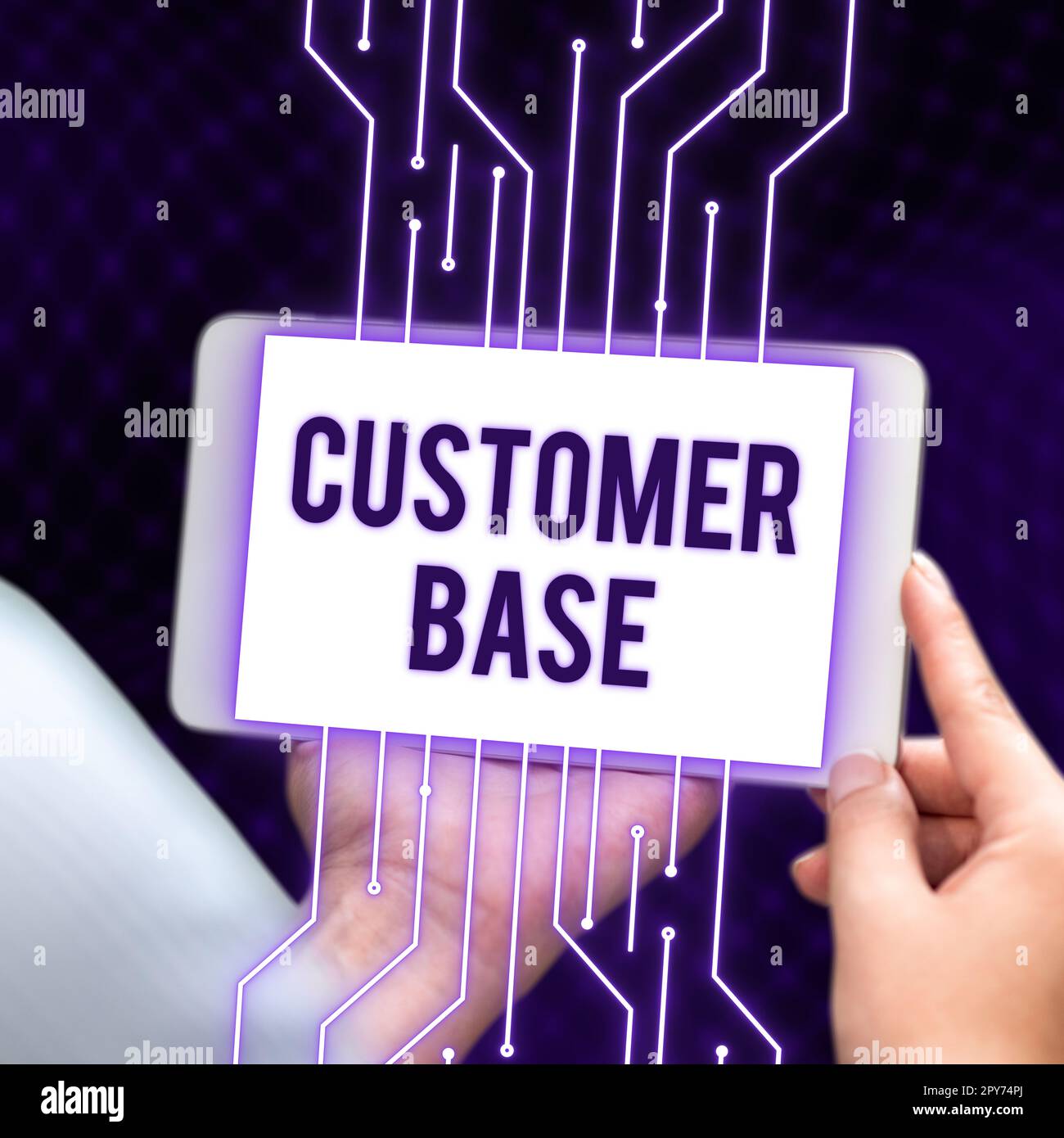 Conceptual display Customer Base. Word Written on encourage customers ...