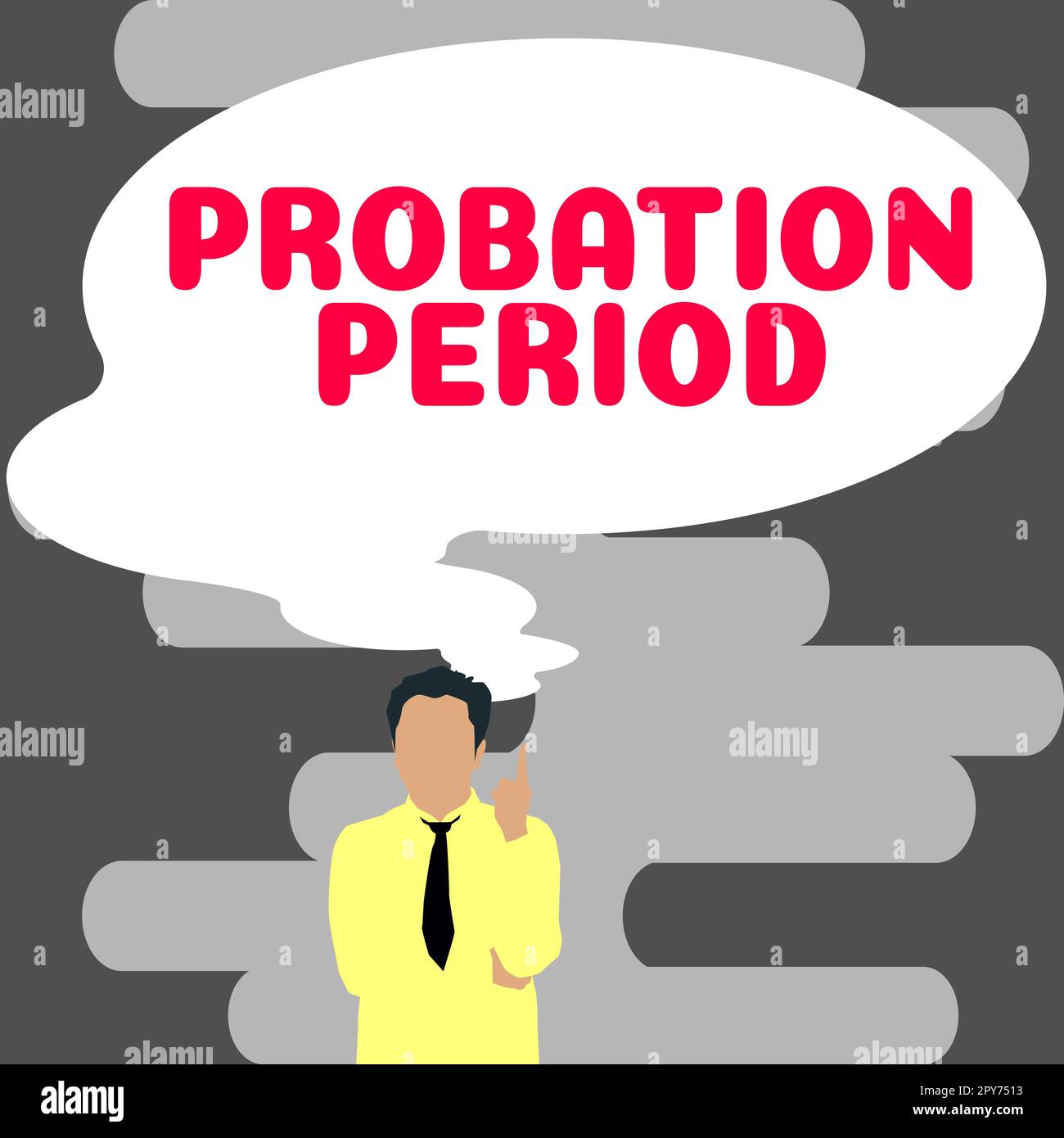 Conceptual display Probation Period. Word Written on focused and ...