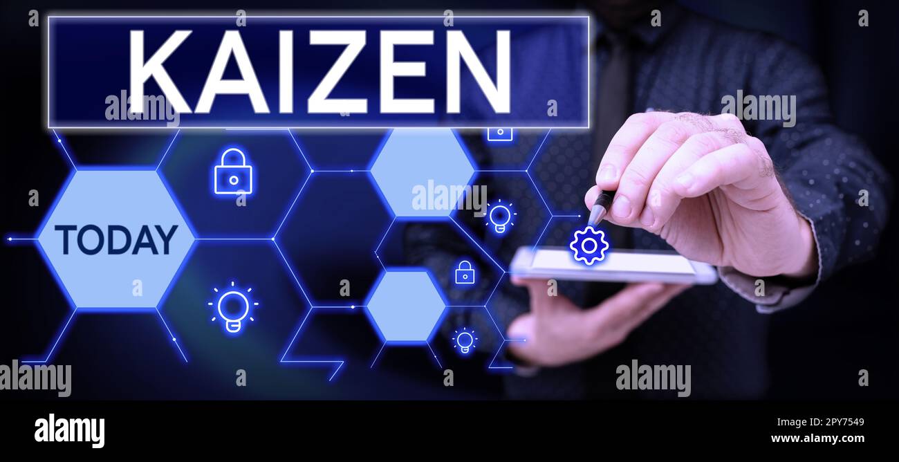 Conceptual display Kaizen. Internet Concept a Japanese business ...