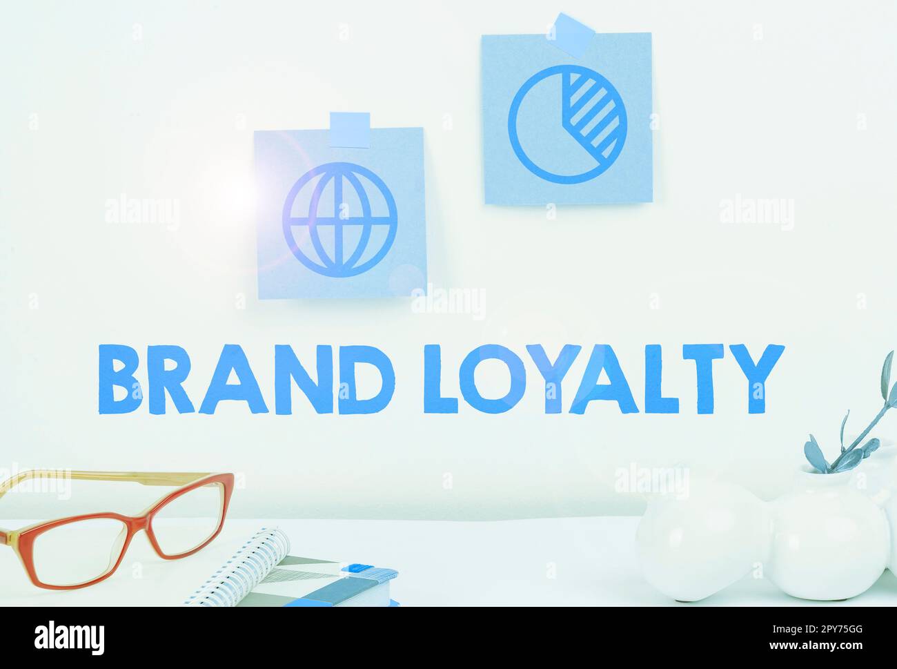 Text sign showing Brand Loyalty. Concept meaning Repeat Purchase ...