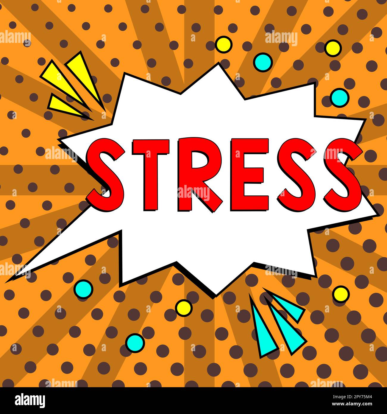 Hand writing sign Stress. Business approach a physical chemical or ...