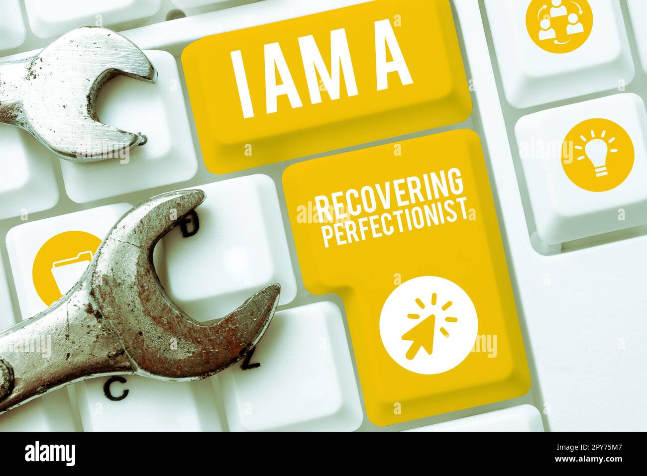 Conceptual display I Am A Recovering Perfectionist. Internet Concept ...