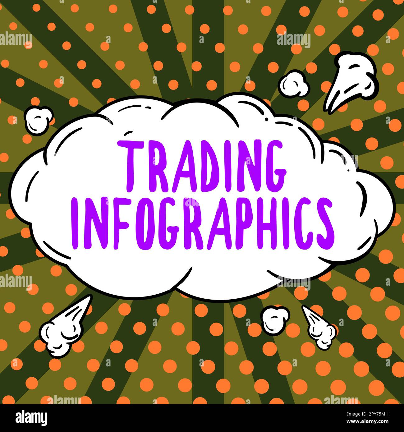 Hand writing sign Trading Infographics. Business concept visual ...