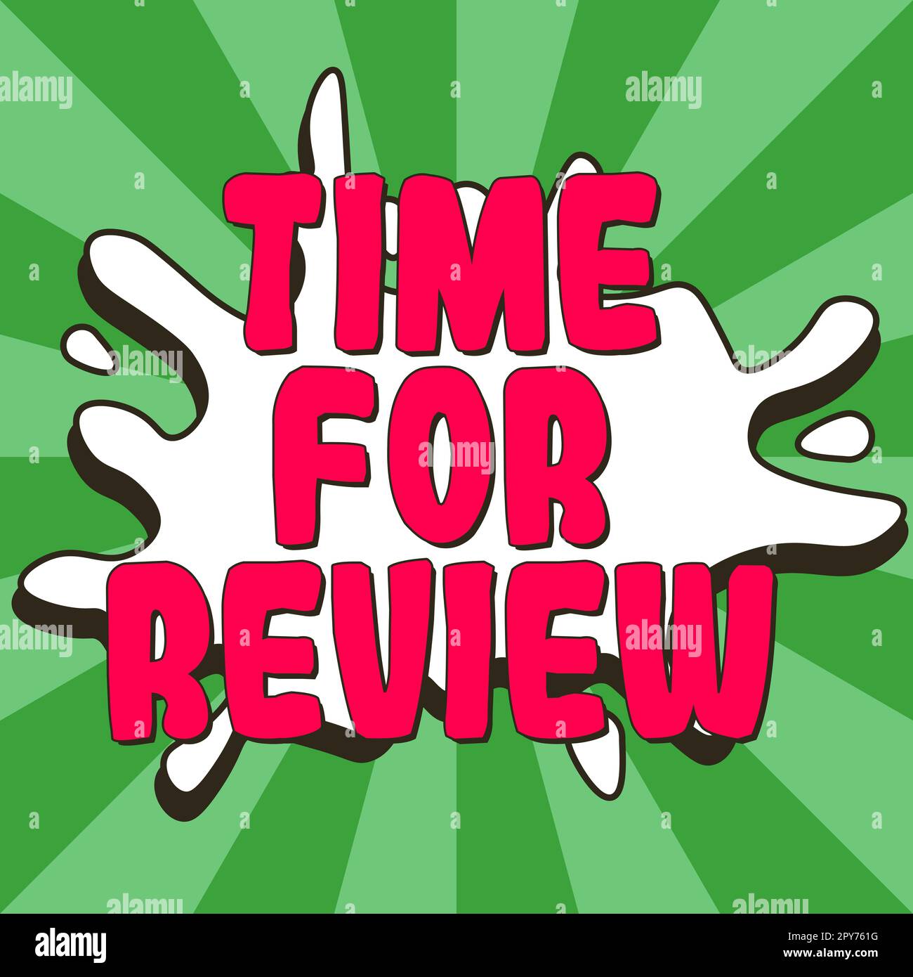 Conceptual display Time For Review. Business concept Evaluation ...